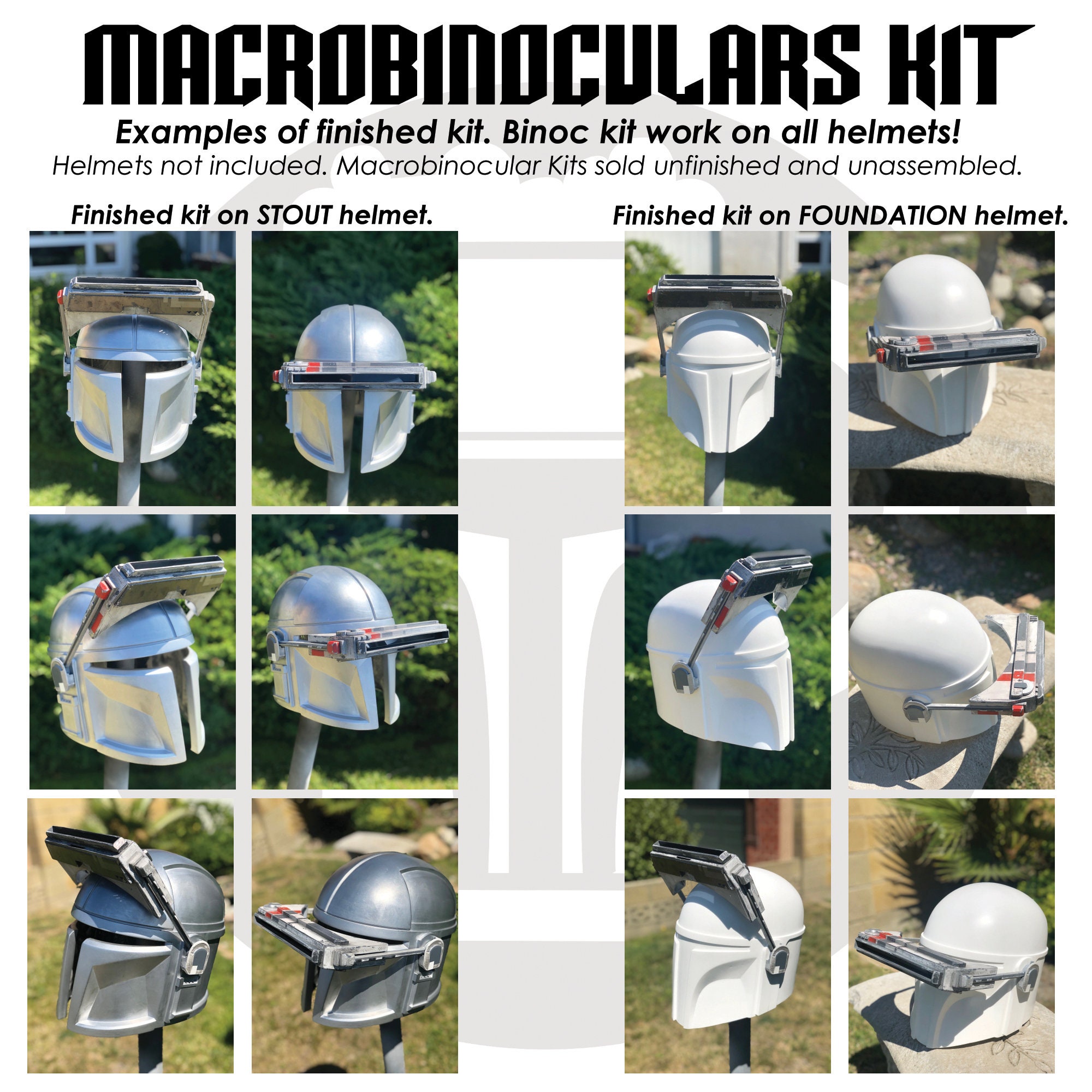 Macrobinocular Kit Mandalorian Helmet Accessories - Etsy