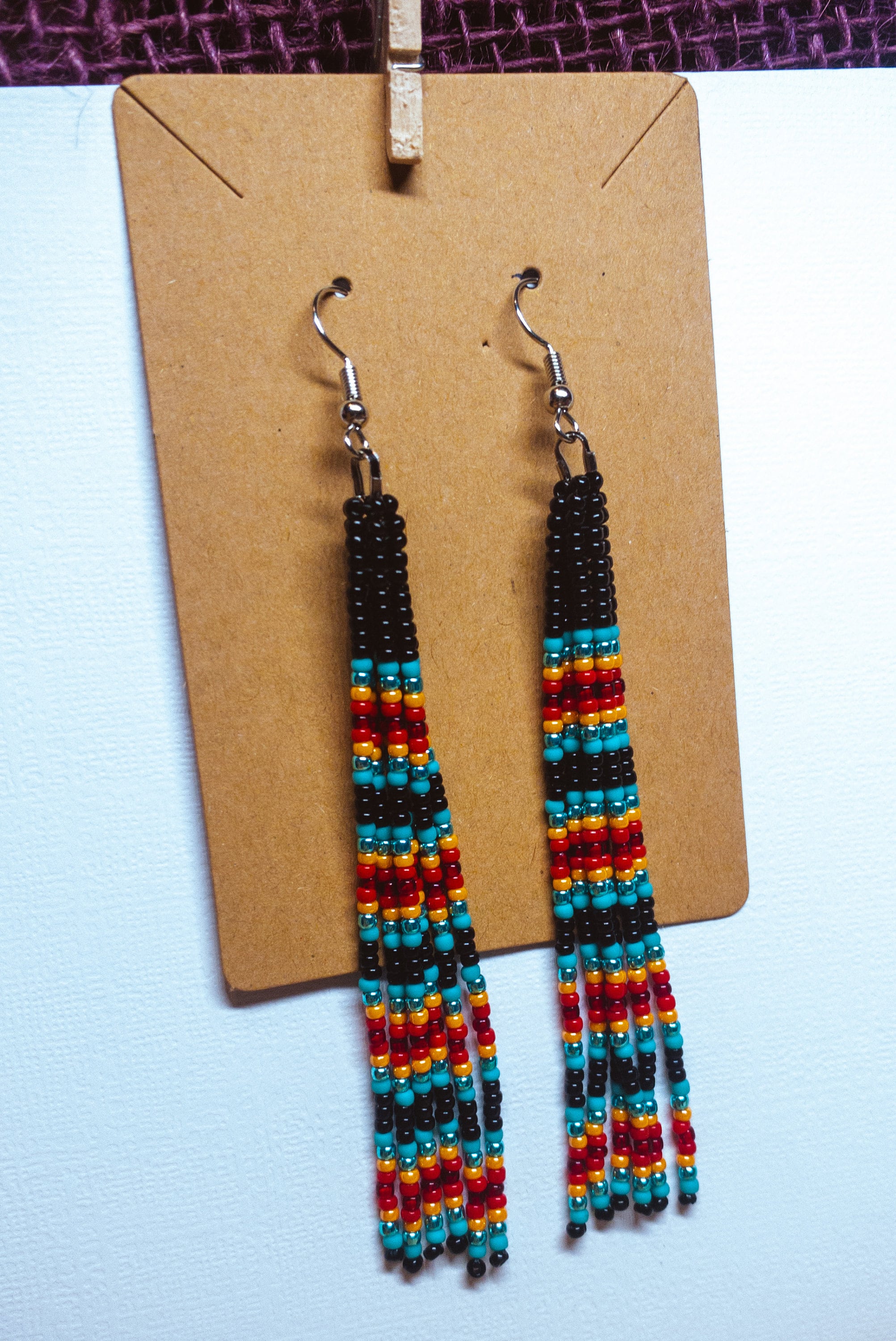 Colorful Bead Dangle Earrings - Etsy