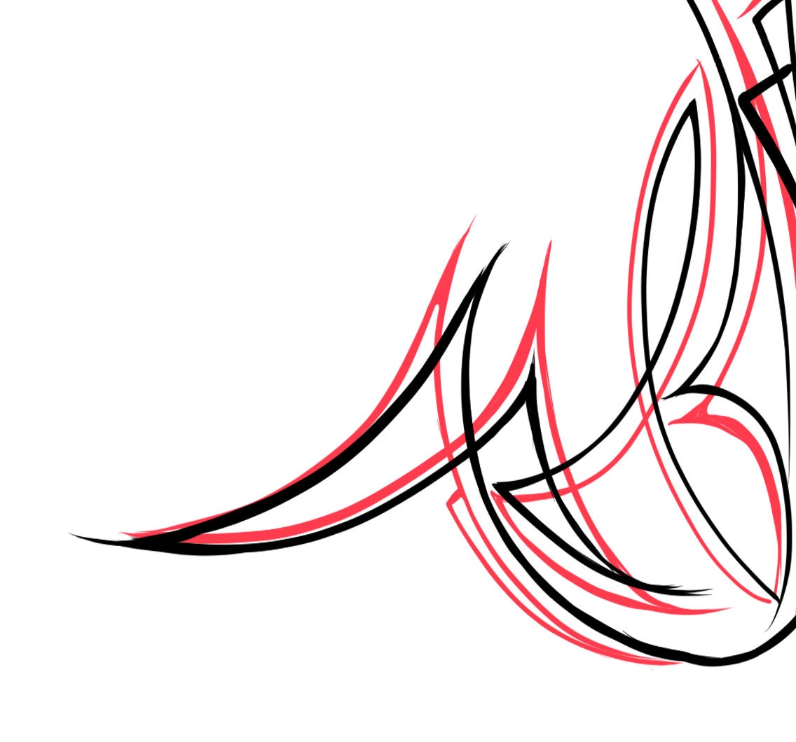 Red and Black Old School Digital Pinstripe Design. - Etsy