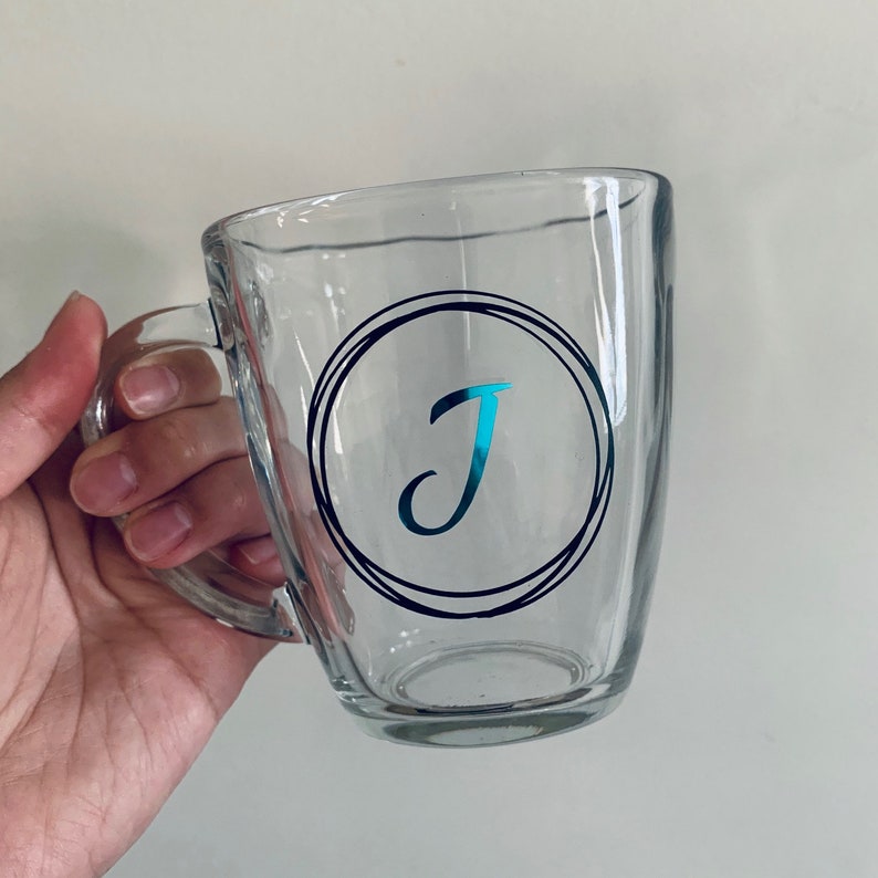 Customizable clear glass mugs 14 oz personalized mugs | Etsy