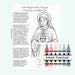 St. Margaret Mary Alacoque Coloring Page: Catholic Saint (digital ...