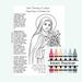 St. Thérèse of Lisieux Coloring Page | Digital Download | Catholic ...