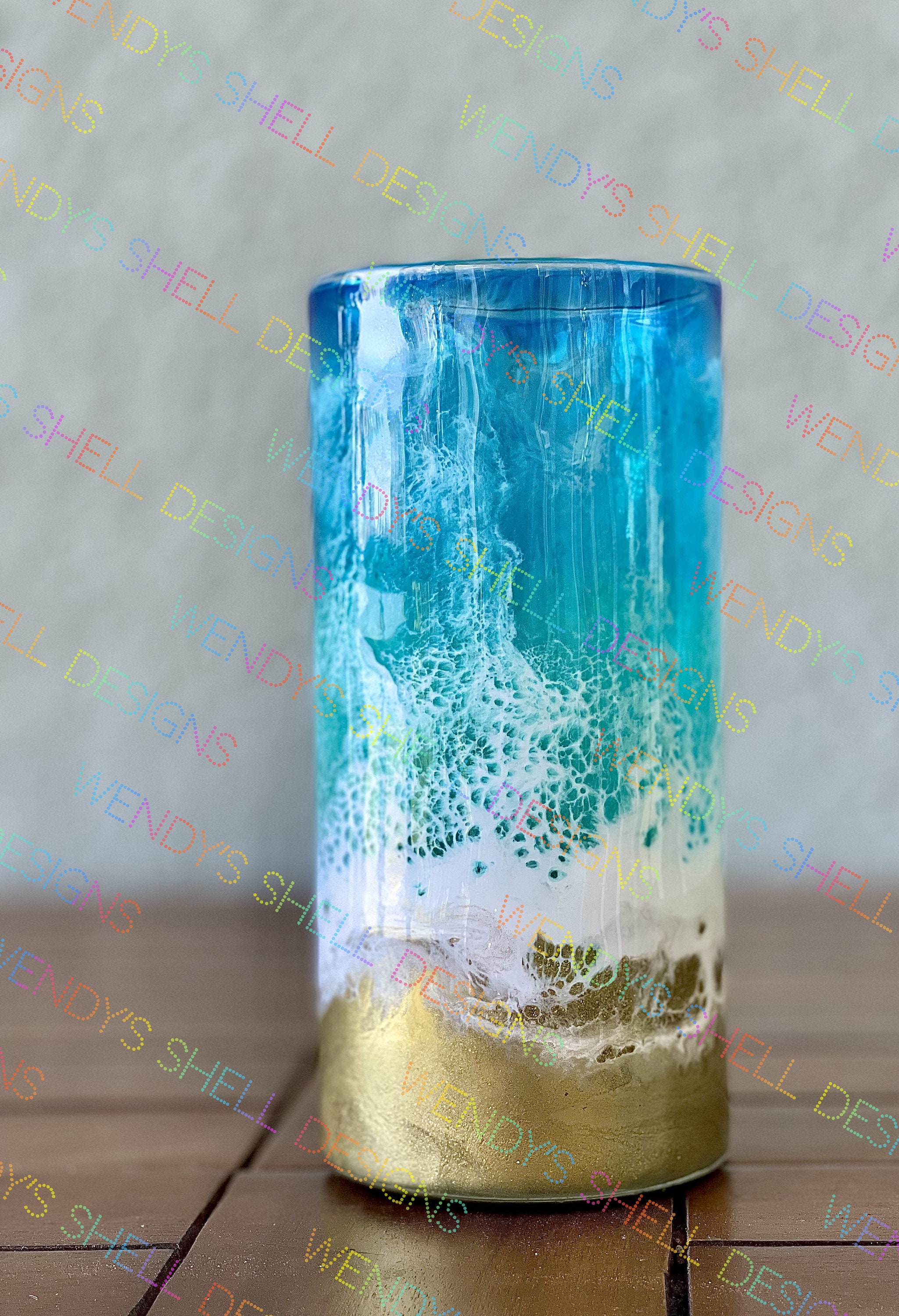 Beach Vase for Flowers, Coastal Decor, Beach House Gift, Beach Wedding ...