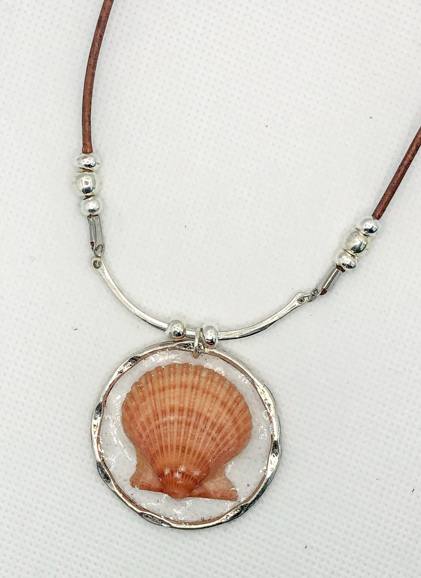 Scallop shell necklace Gift for Mom Gift for her | Etsy