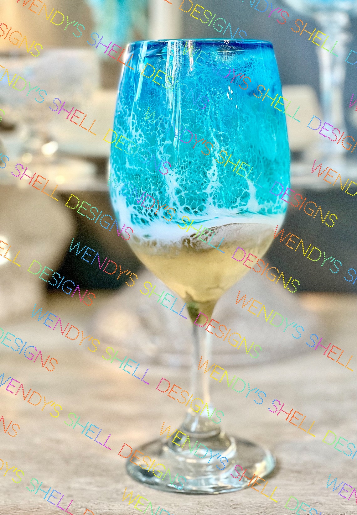 Beach Glassware, Beach Wine Glasses, Beach Drinkware, Beach Lover Gift ...