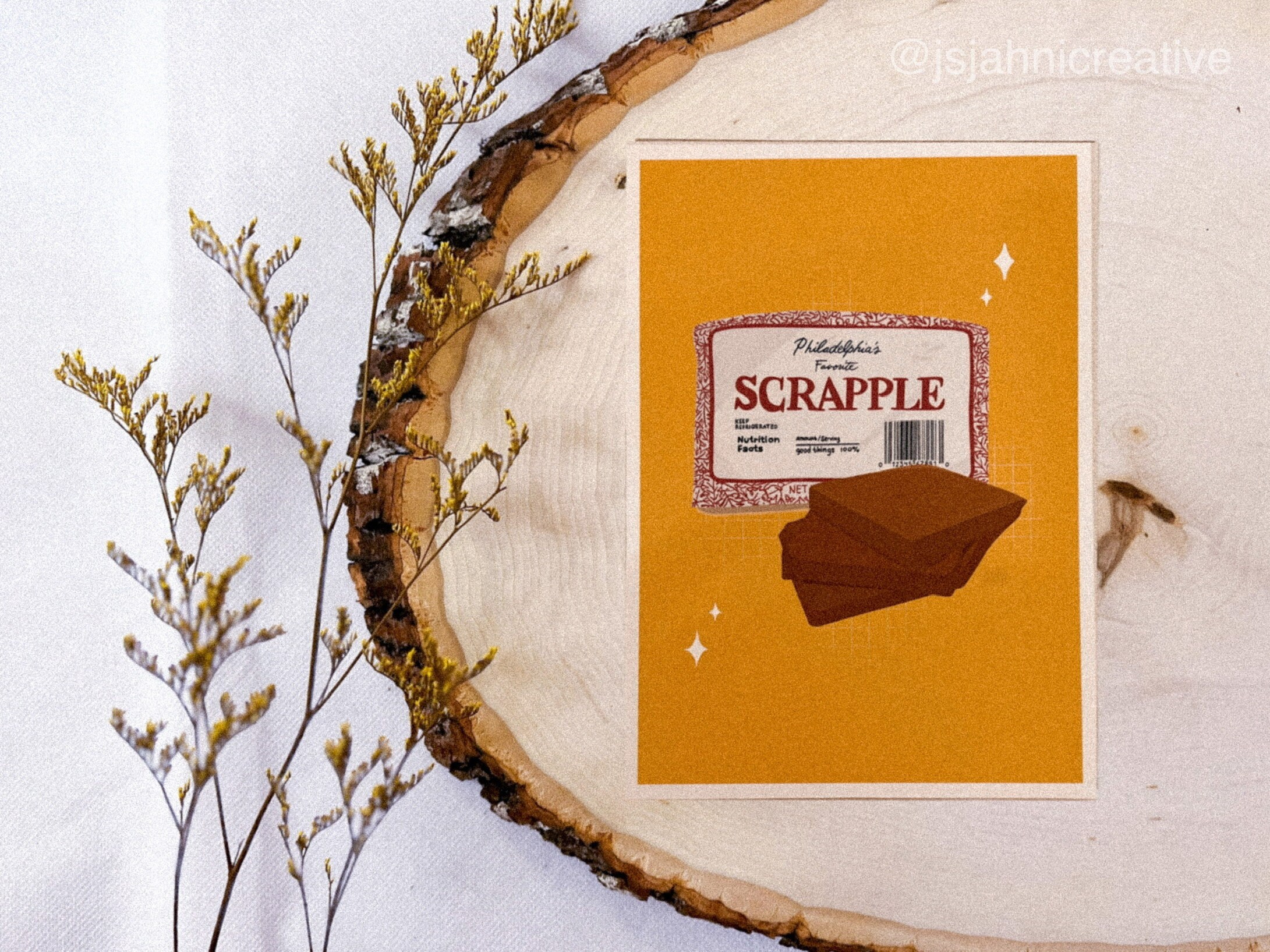 Philadelphia Scrapple 5x7 Inches Art Print - Etsy