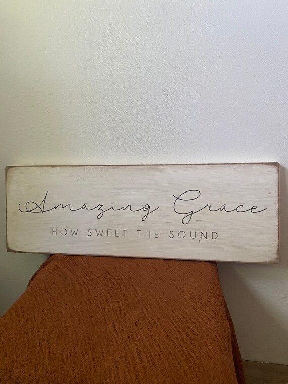 Amazing Grace Sign - Etsy