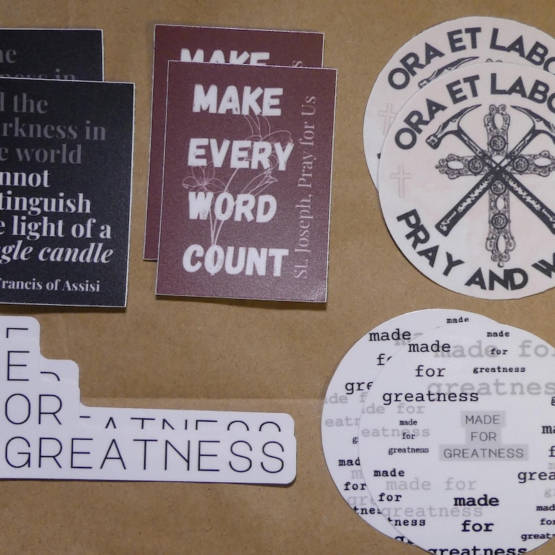 Catholic Stickers - Etsy