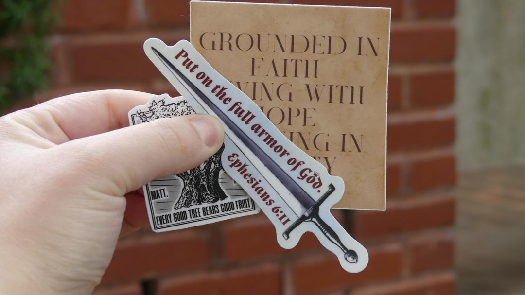 Catholic Sticker Bundle, Set of Inspirational Stickers for Men, Men's ...