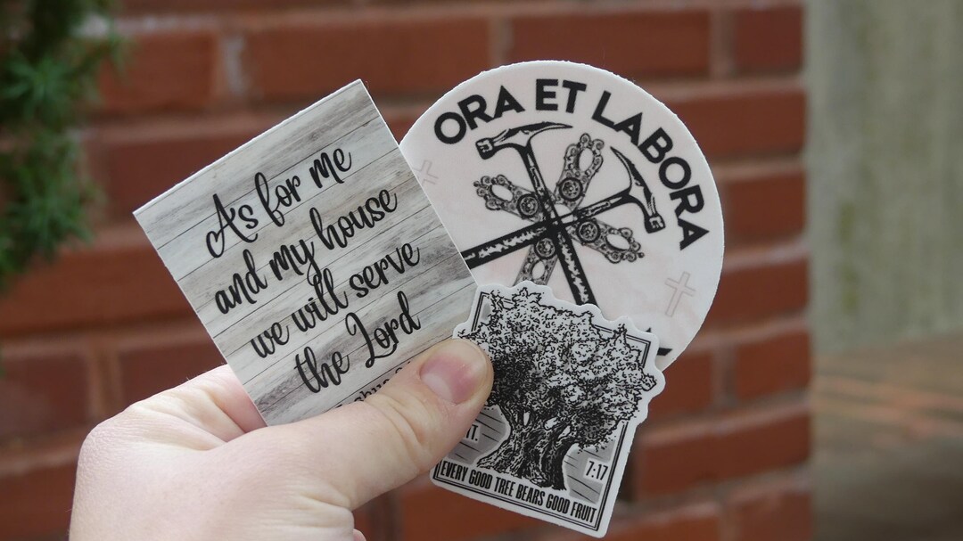 Catholic Saints Vinyl Sticker Set – Inspirational Waterproof Decals ...