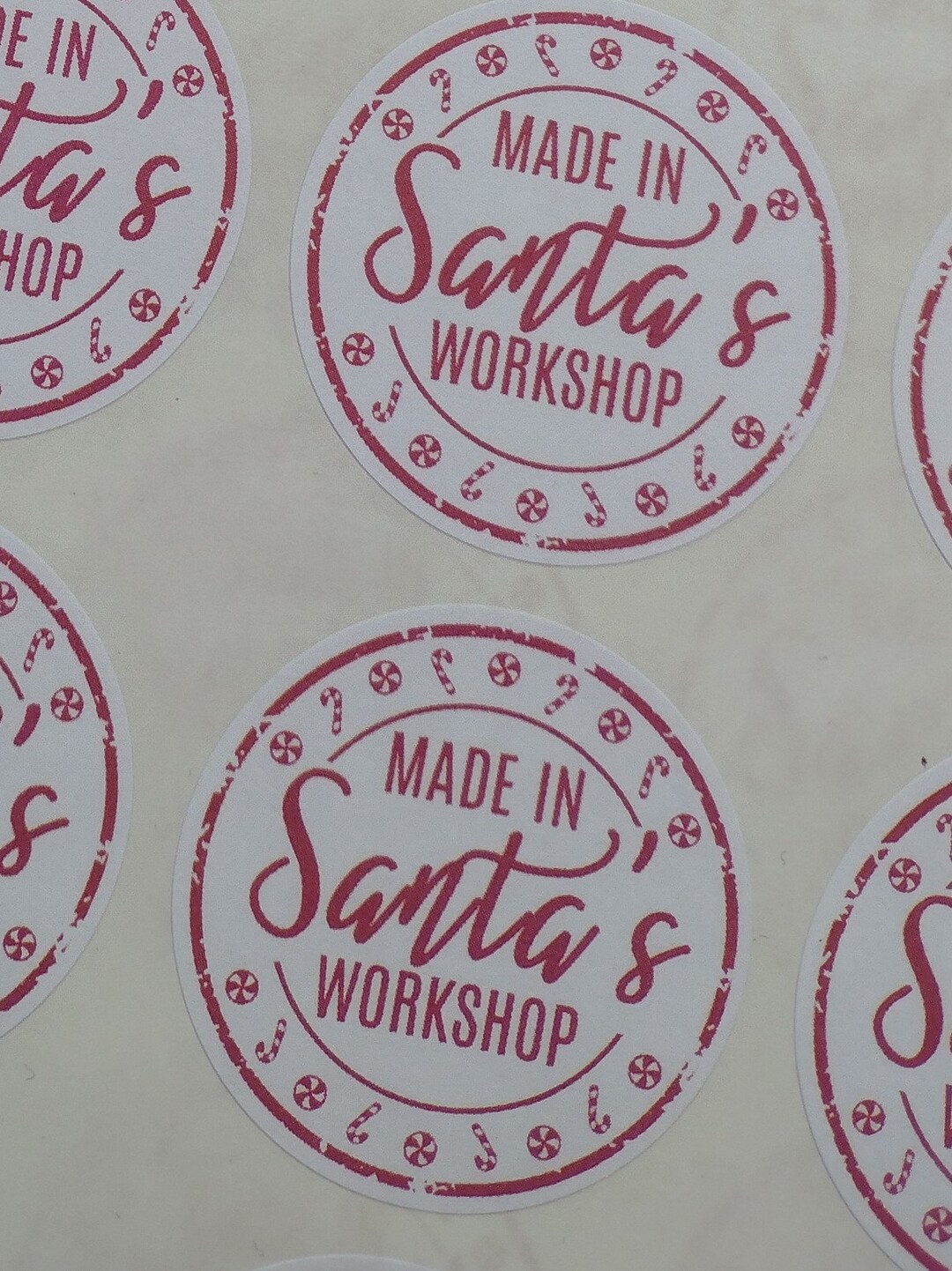 Santa's Workshop Christmas Stickers | Made in Santa's Workshop 30 ...