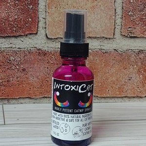 Catnip Spray Highly Potent All Natural With Pure Catnip 1 Oz Glass ...