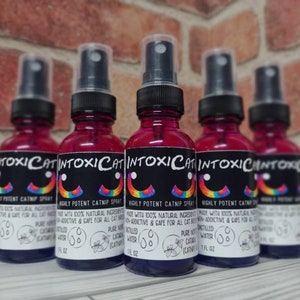 Catnip Spray Highly Potent All Natural With Pure Catnip 1 Oz Glass ...