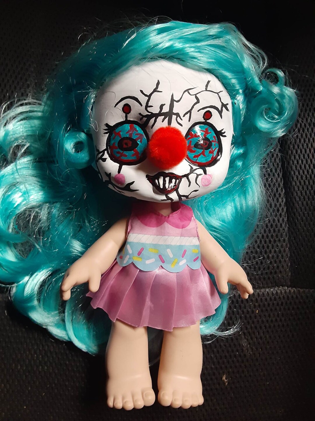 Bobble Head Creepy/evil/weird/horror/dark Carnival Clown Doll - Etsy