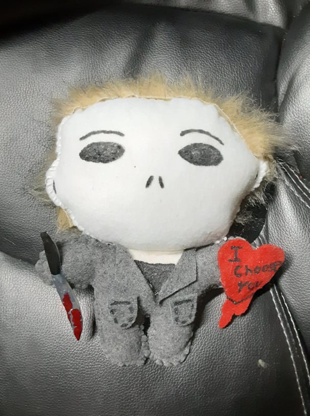 Halloween/horror Inspired Felt, Hand Stitched Plush Doll - Etsy