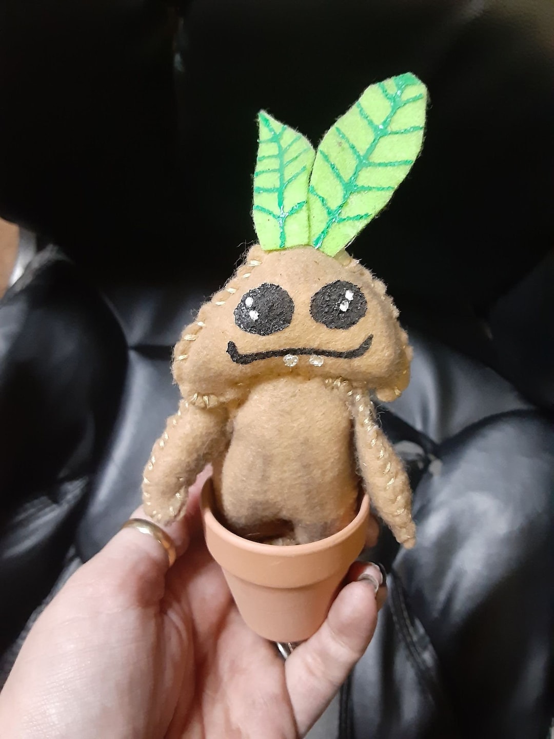 Mini Mandrake Root Inspired Hand Stitched Felt Plush With Mini ...