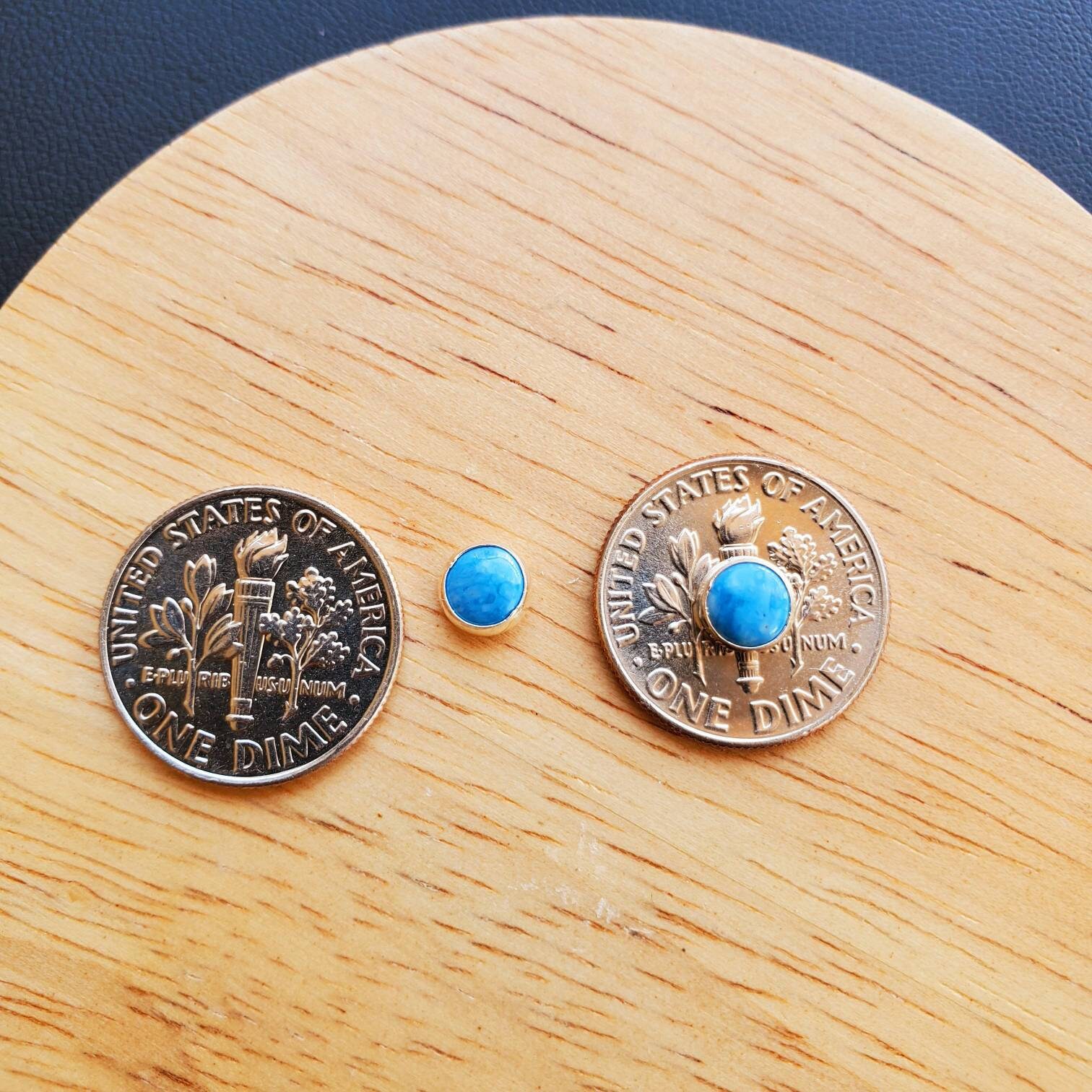 5mm Denim Lapis Stud Earrings Small Denim Post Earrings | Etsy