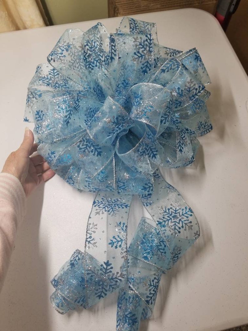 Christmas Tree Bow Topper | Etsy