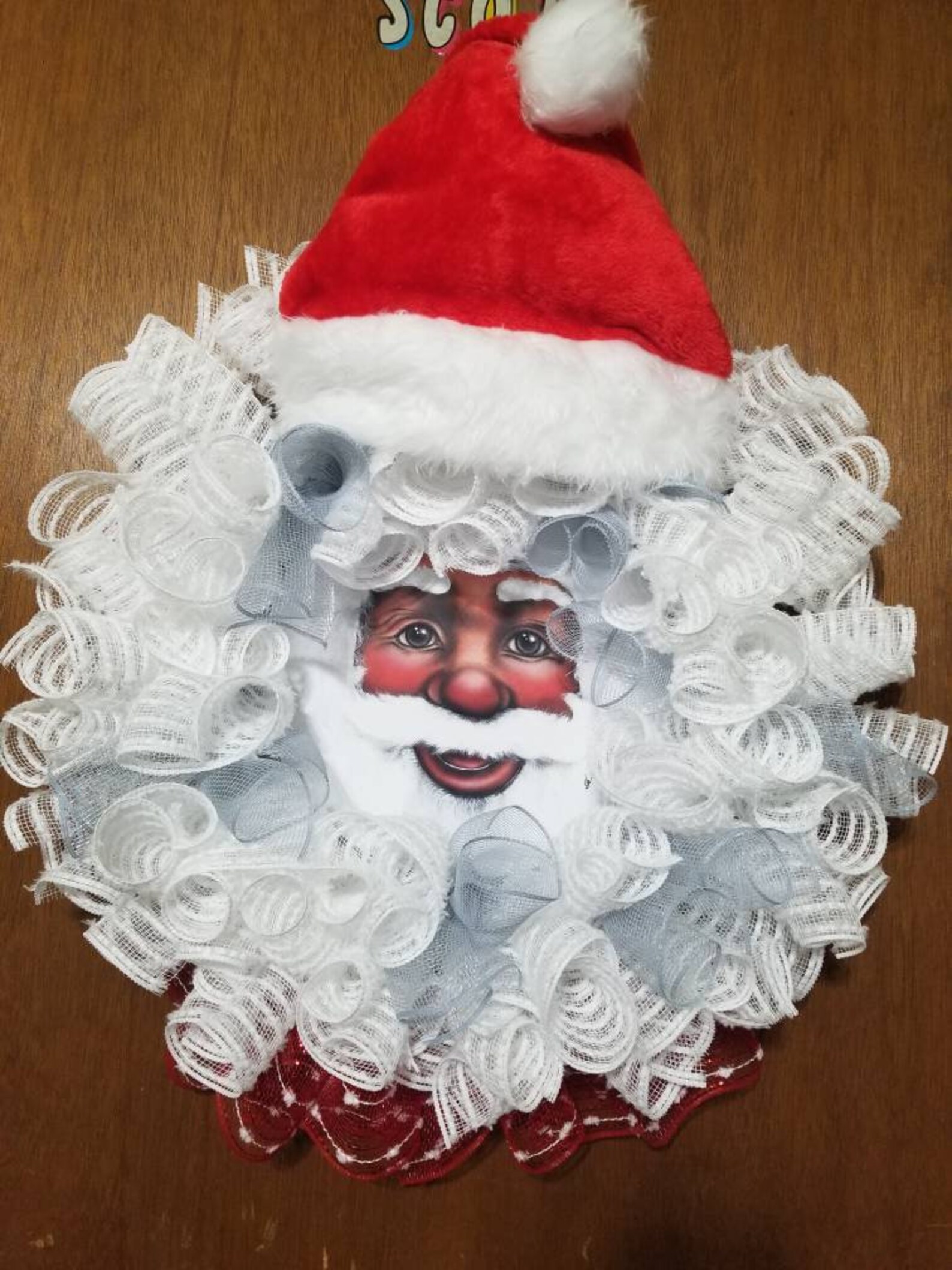 Santa Wreath - Etsy