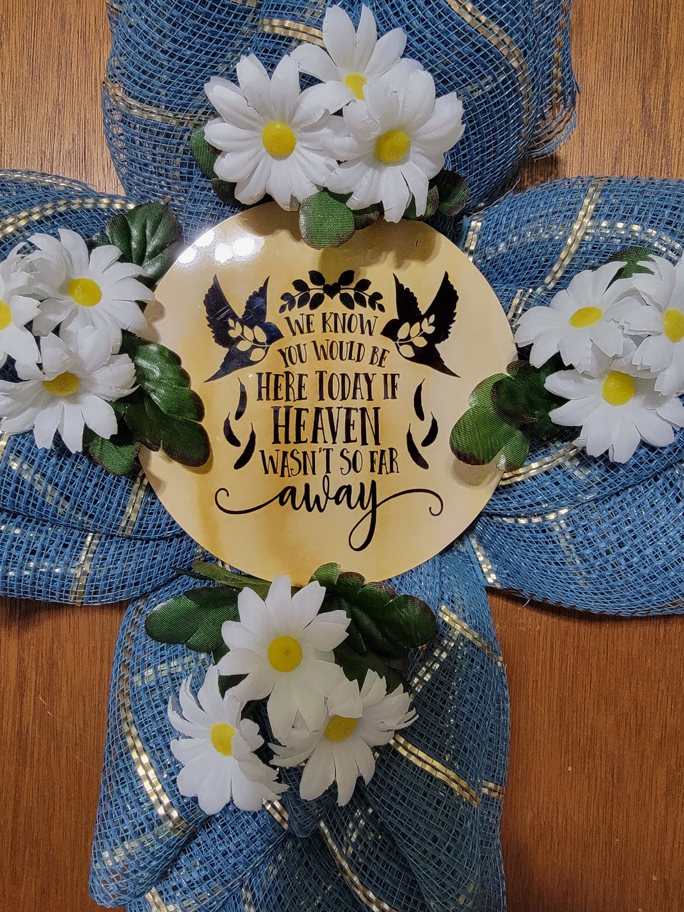Blue Memory Cross - Etsy