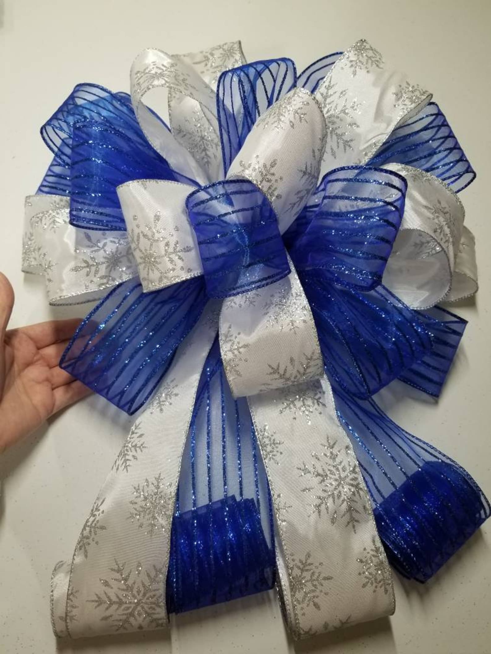 Christmas Tree Bow Topper | Etsy