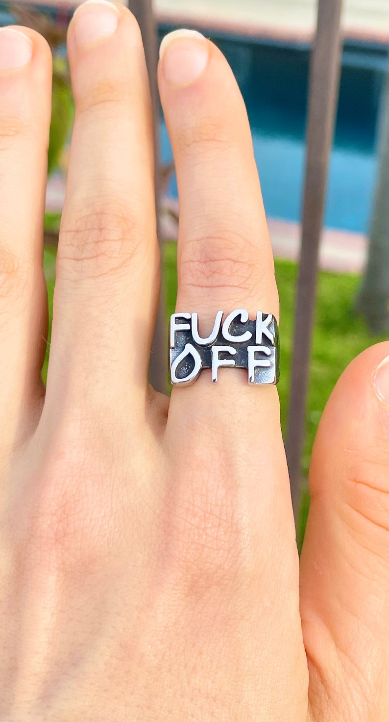 Punk Ring Mens Ring Womens Ring Biker Ring Stainless | Etsy