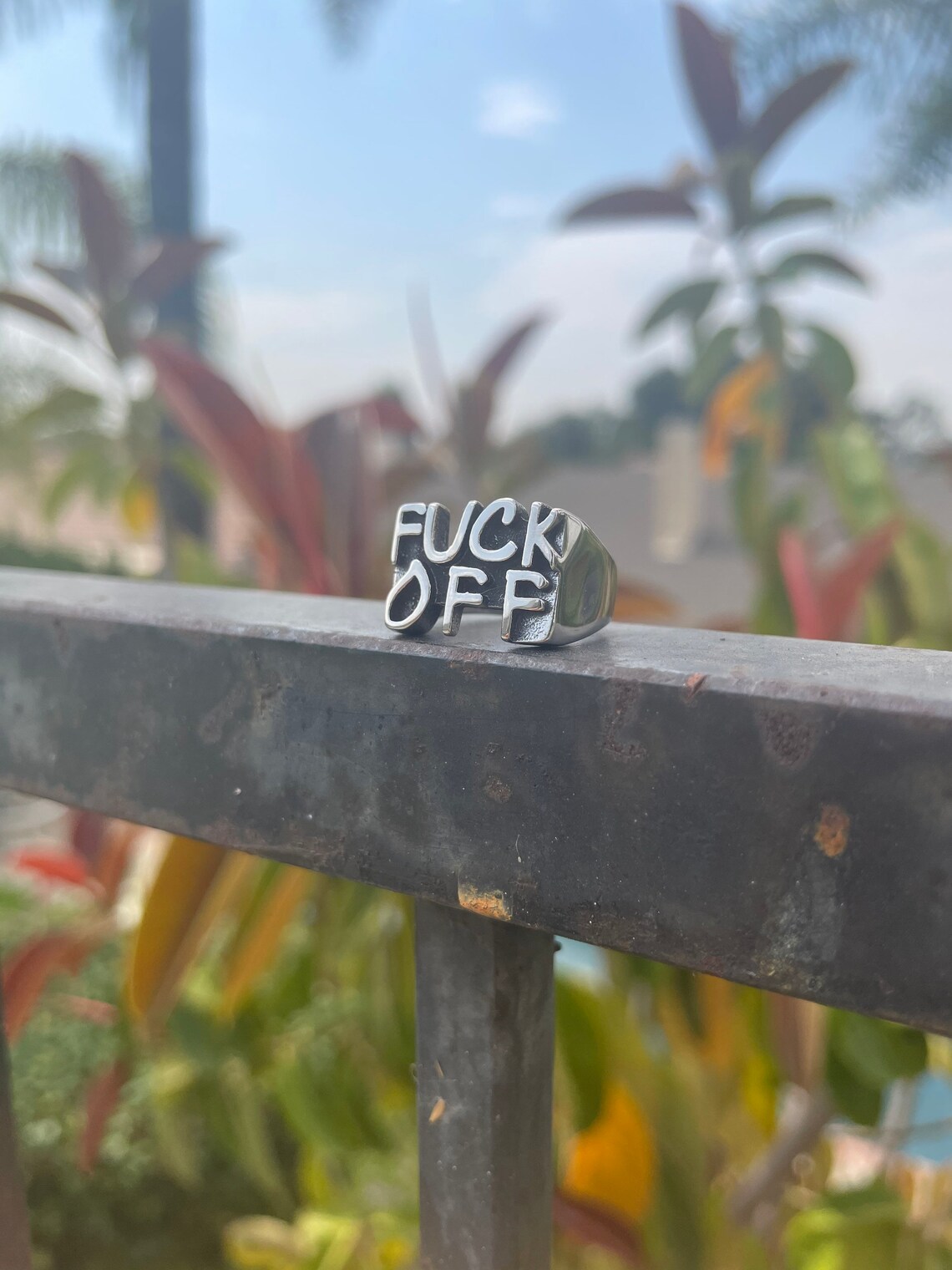 Punk Ring Mens Ring Womens Ring Biker Ring Stainless | Etsy