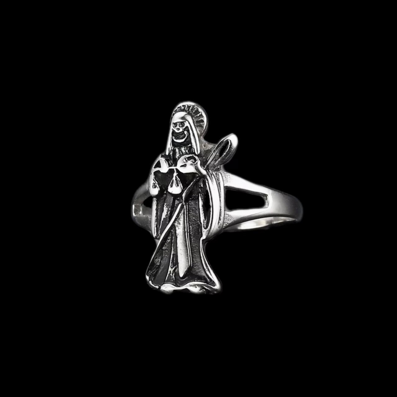 Reaper Ring Skeleton Ring Skull Ring Mens Ring Stainless - Etsy