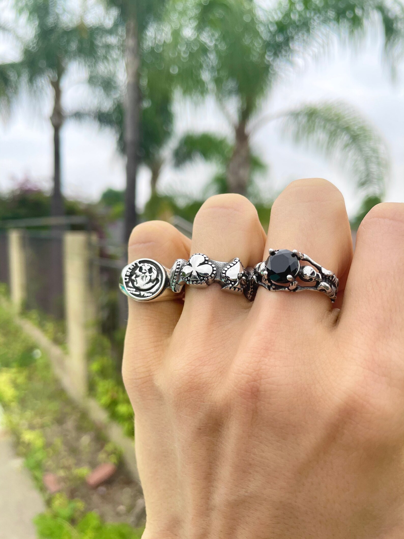 Poker Ring Playing Card Ring Womens Ring Mens Ring | Etsy