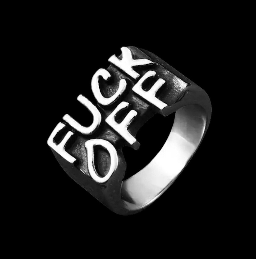 Punk Ring, Mens Ring, Womens Ring, Biker Ring, Stainless Steel ...