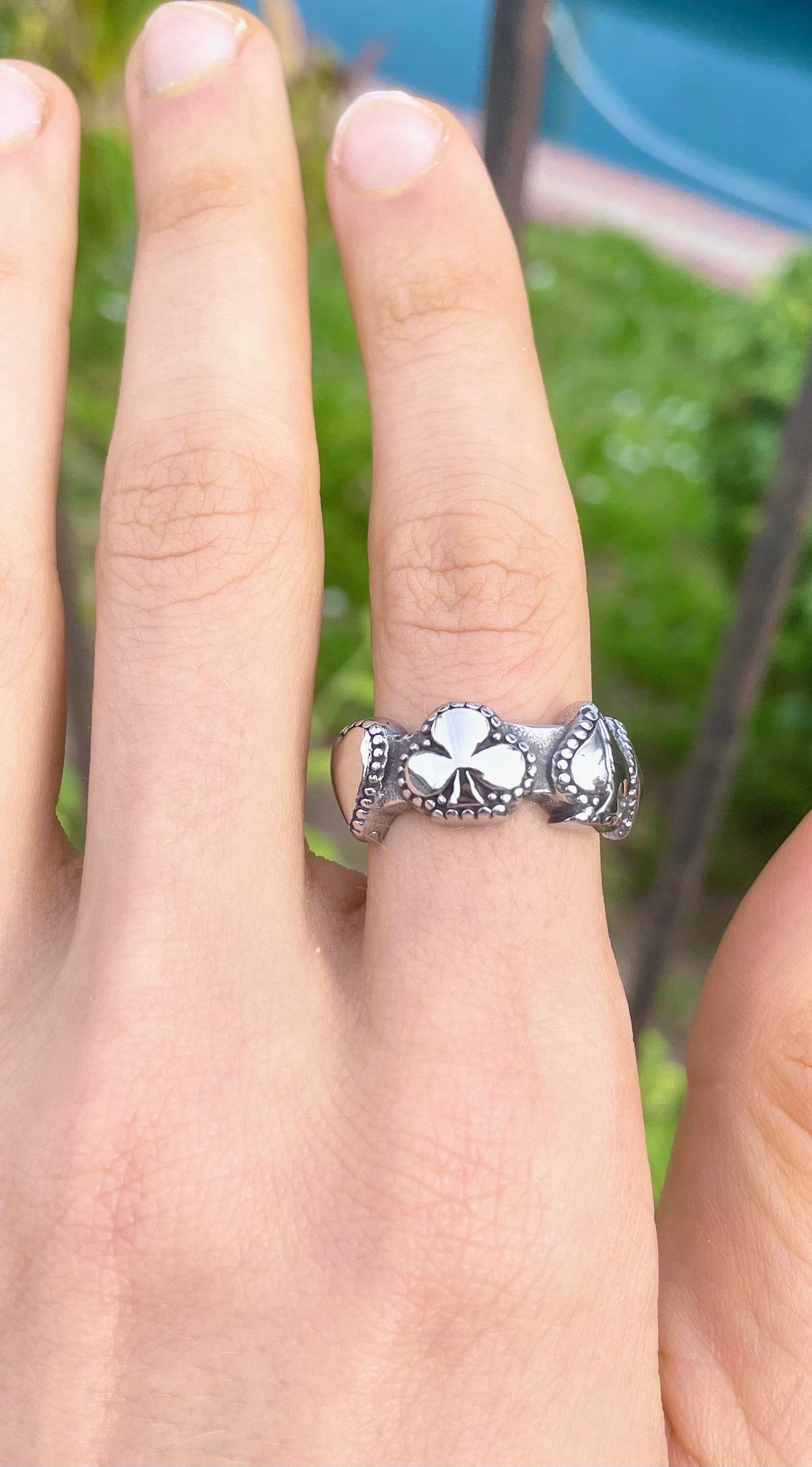 Poker Ring Playing Card Ring Womens Ring Mens Ring | Etsy