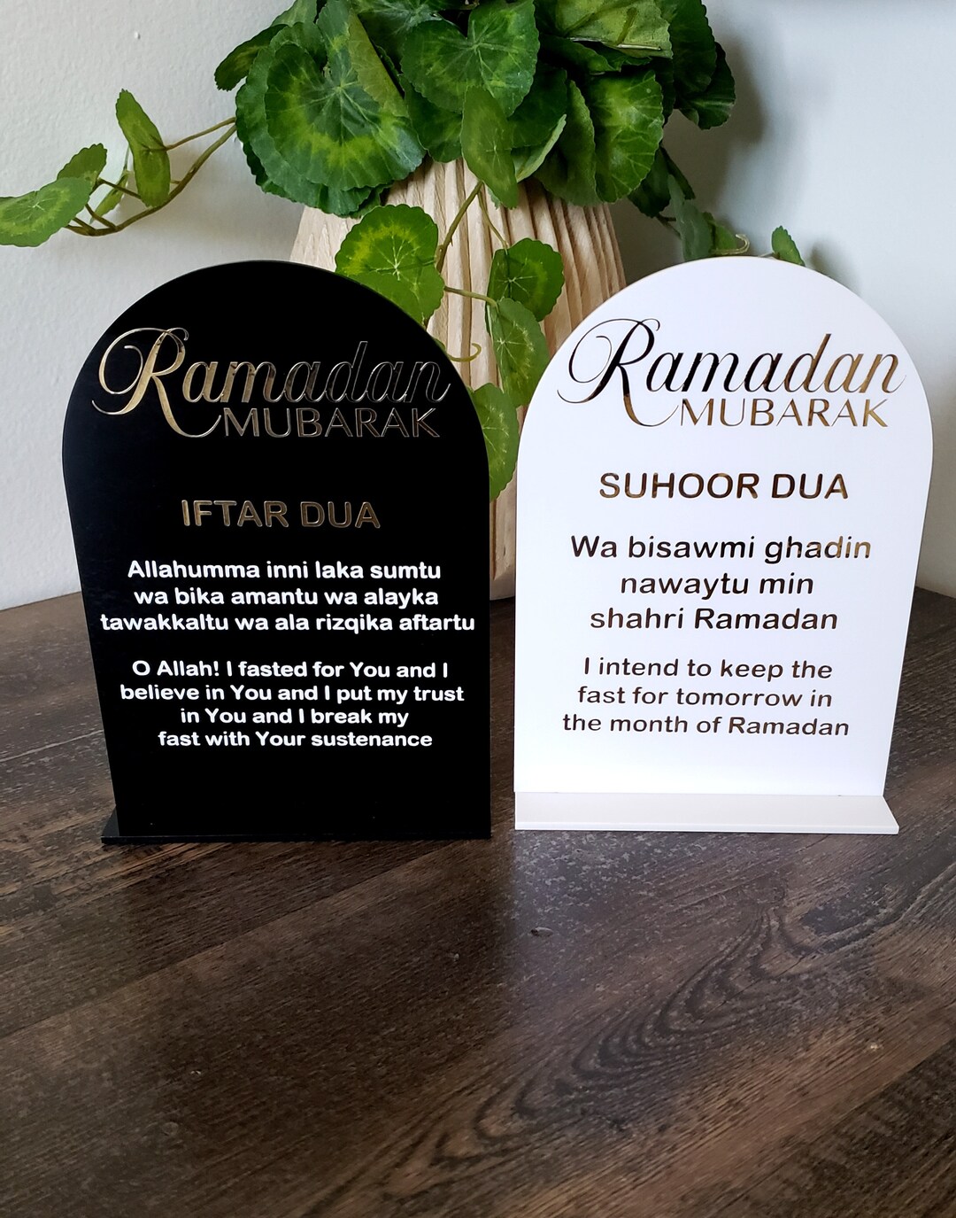 Ramadan Dua Sign for Suhoor and Iftar, Acrylic Dua Sign, Ramadan Decor ...