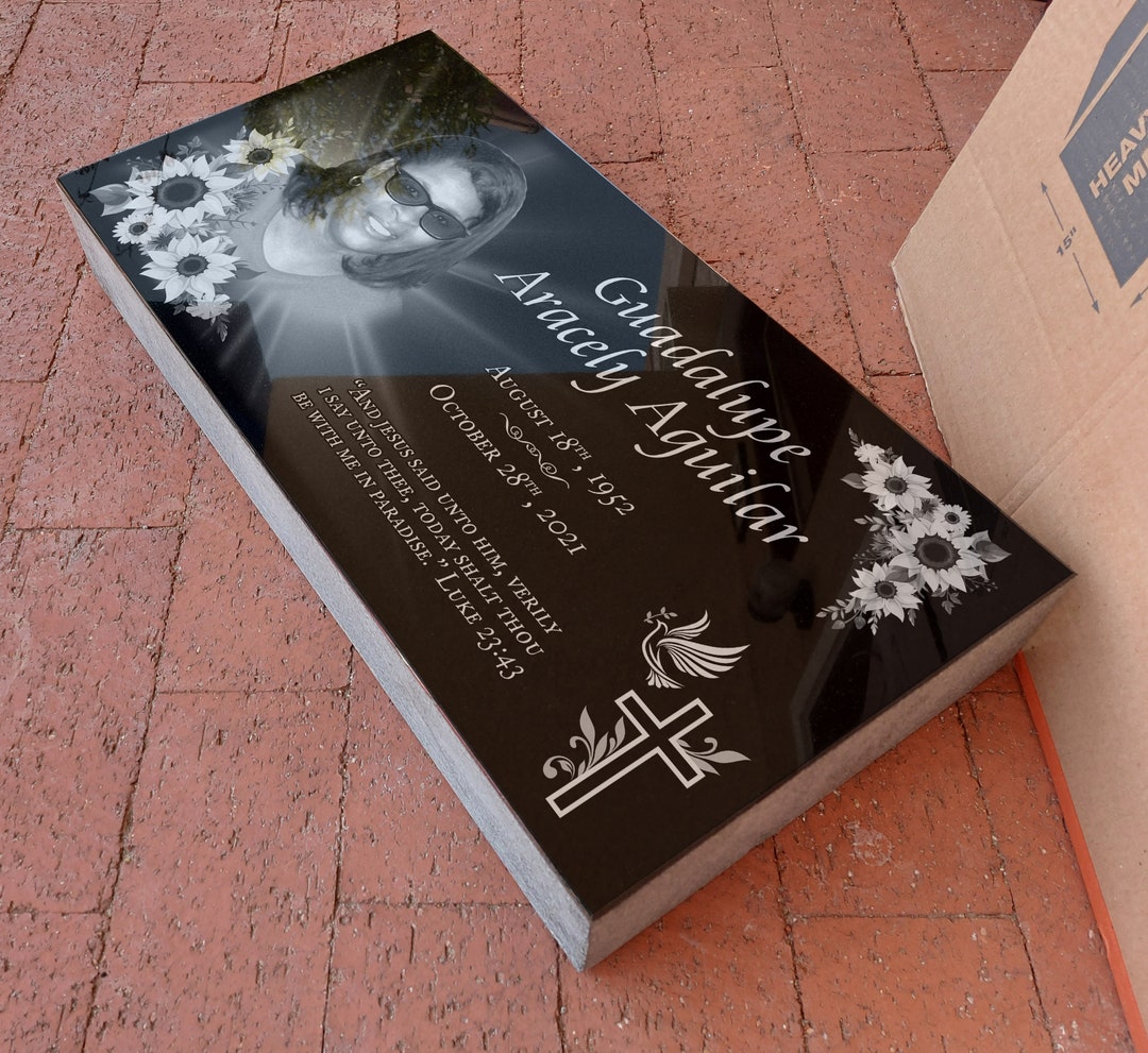 Headstone, Tombstone, Grave Marker, People, Solid Granite. Diamond ...