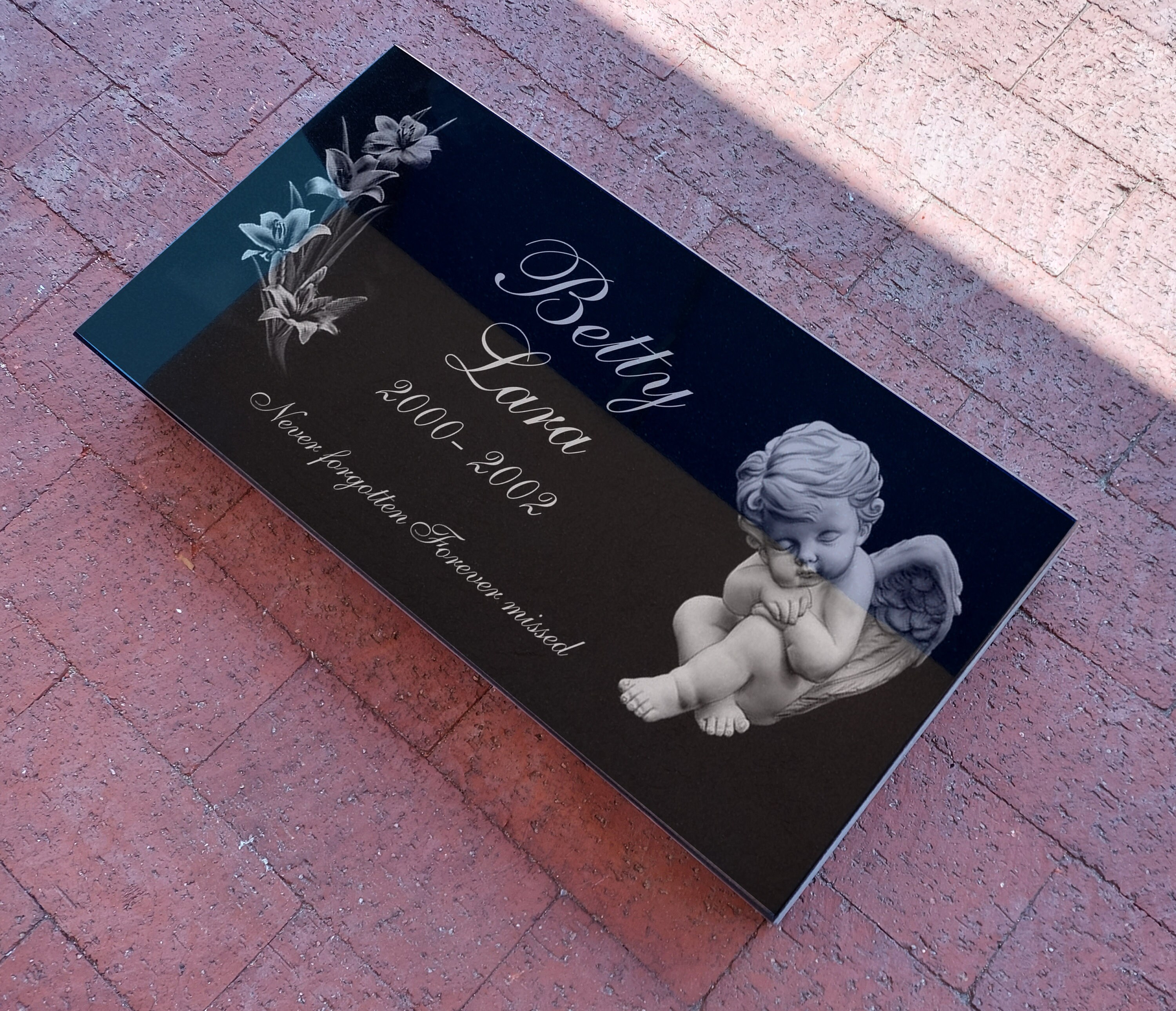 24x12x0.45 Inch. Headstone Tombstone Grave Marker People | Etsy