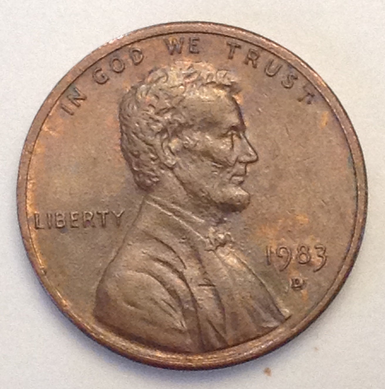 Penny 1983 D extremely rare and unique double One Cent | Etsy