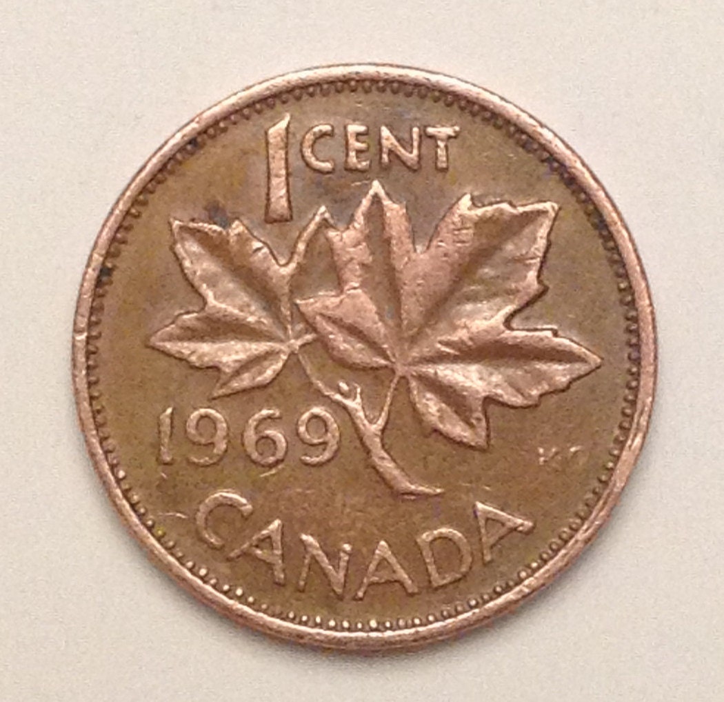 Extremely rare coin 1969 Canada 1 cent | Etsy