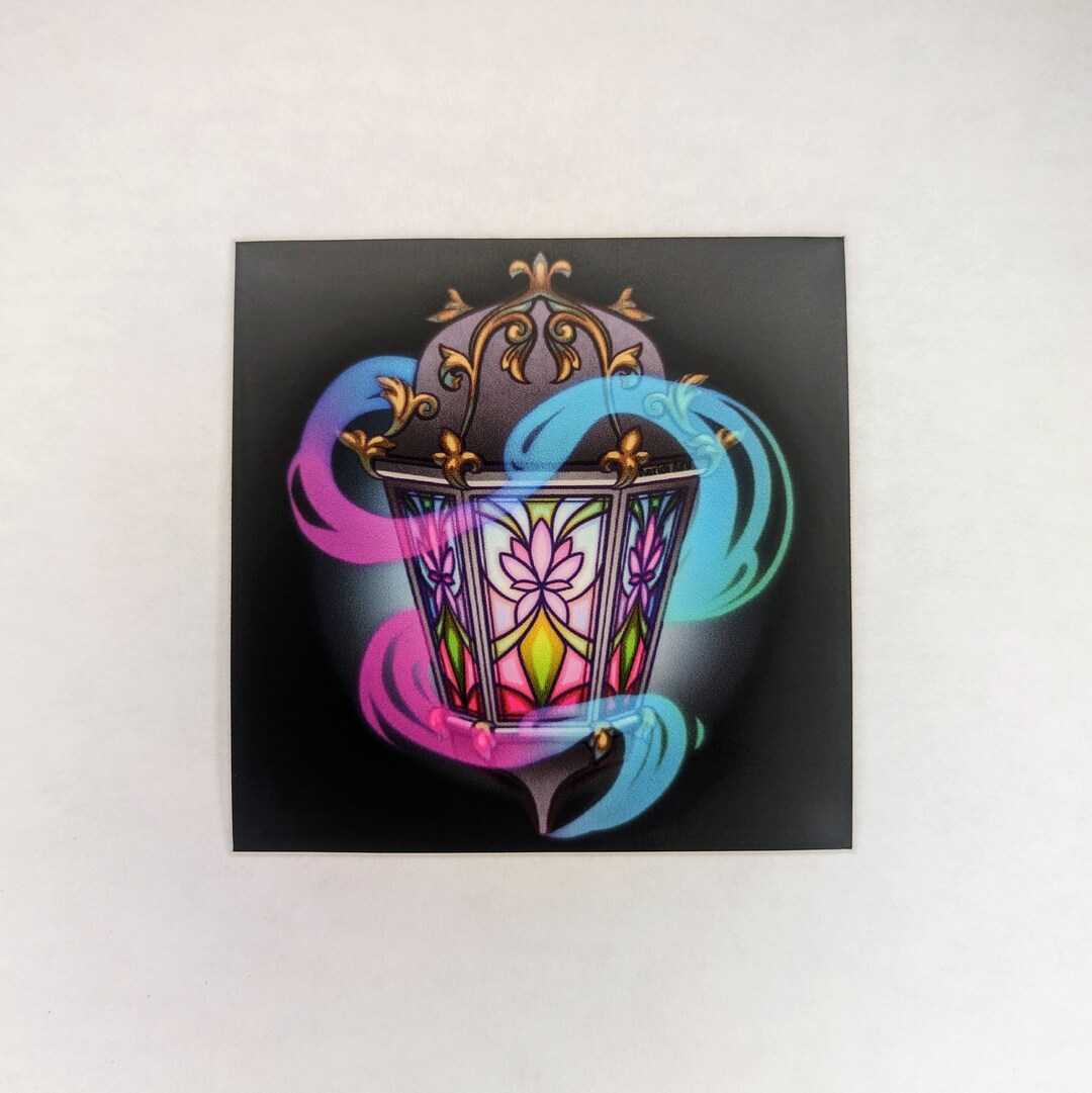 Stained Glass Magical Fantasy Lantern Sticker - Dungeons N Dragons - D ...