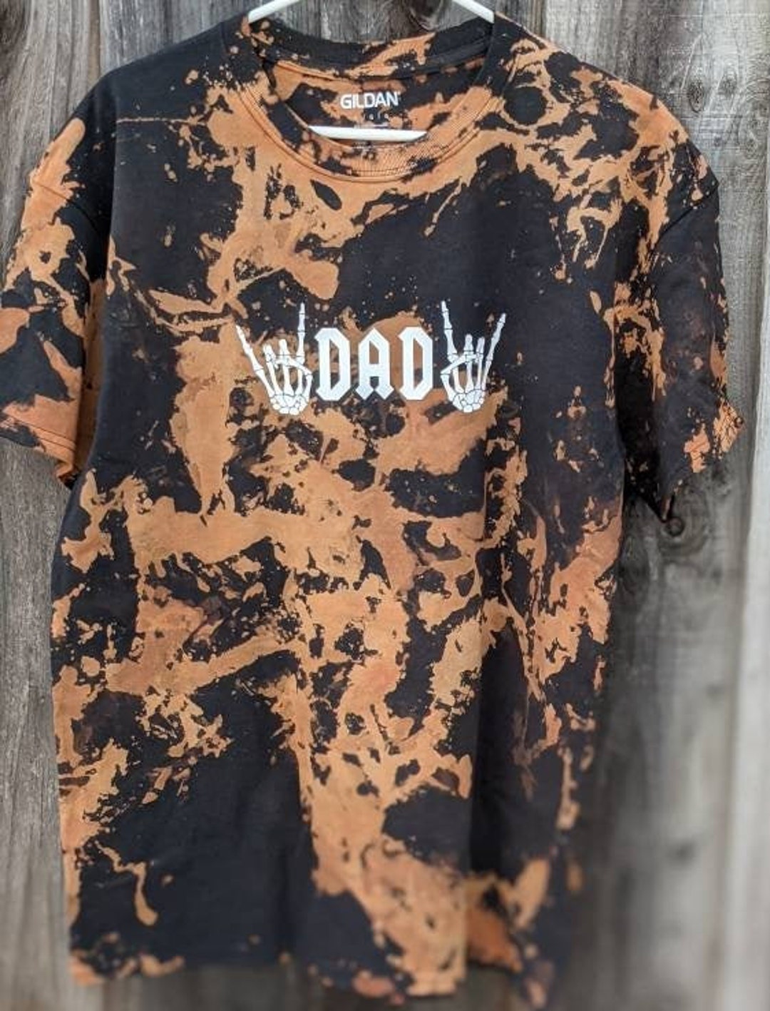 Dad Rock Tee Father Shirt Father's Day Gift Rock N Roll Tshirt Reverse ...