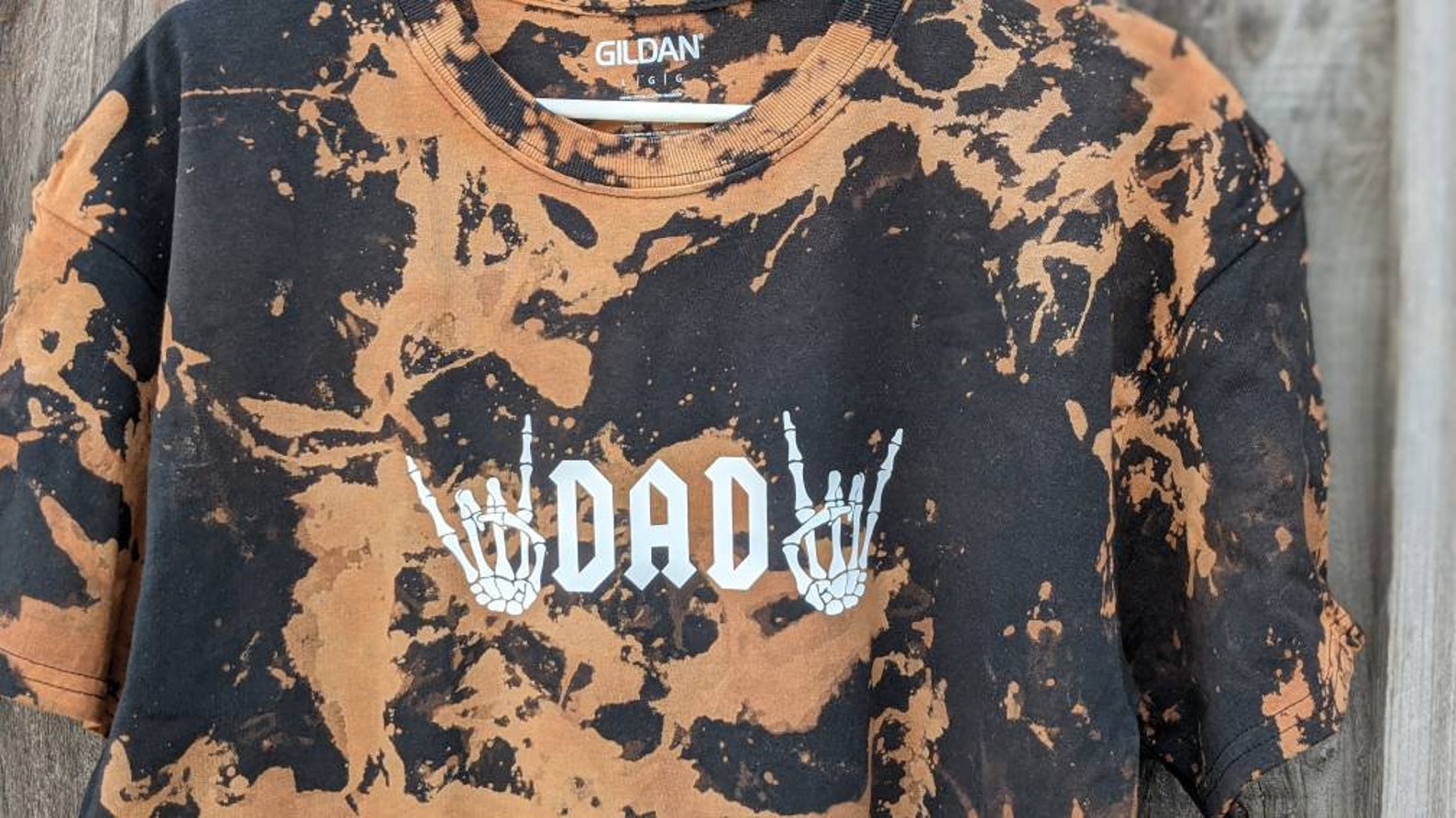 Dad Rock Tee Father Shirt Father's Day Gift Rock N Roll Tshirt Reverse ...