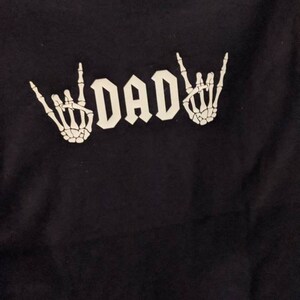 Dad Rock Tee Father Shirt Father's Day Gift Rock N Roll Tshirt Reverse ...