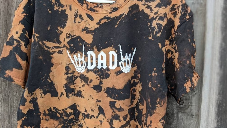 Dad Rock Tee Father Shirt Father's Day Gift Rock N Roll Tshirt Reverse ...