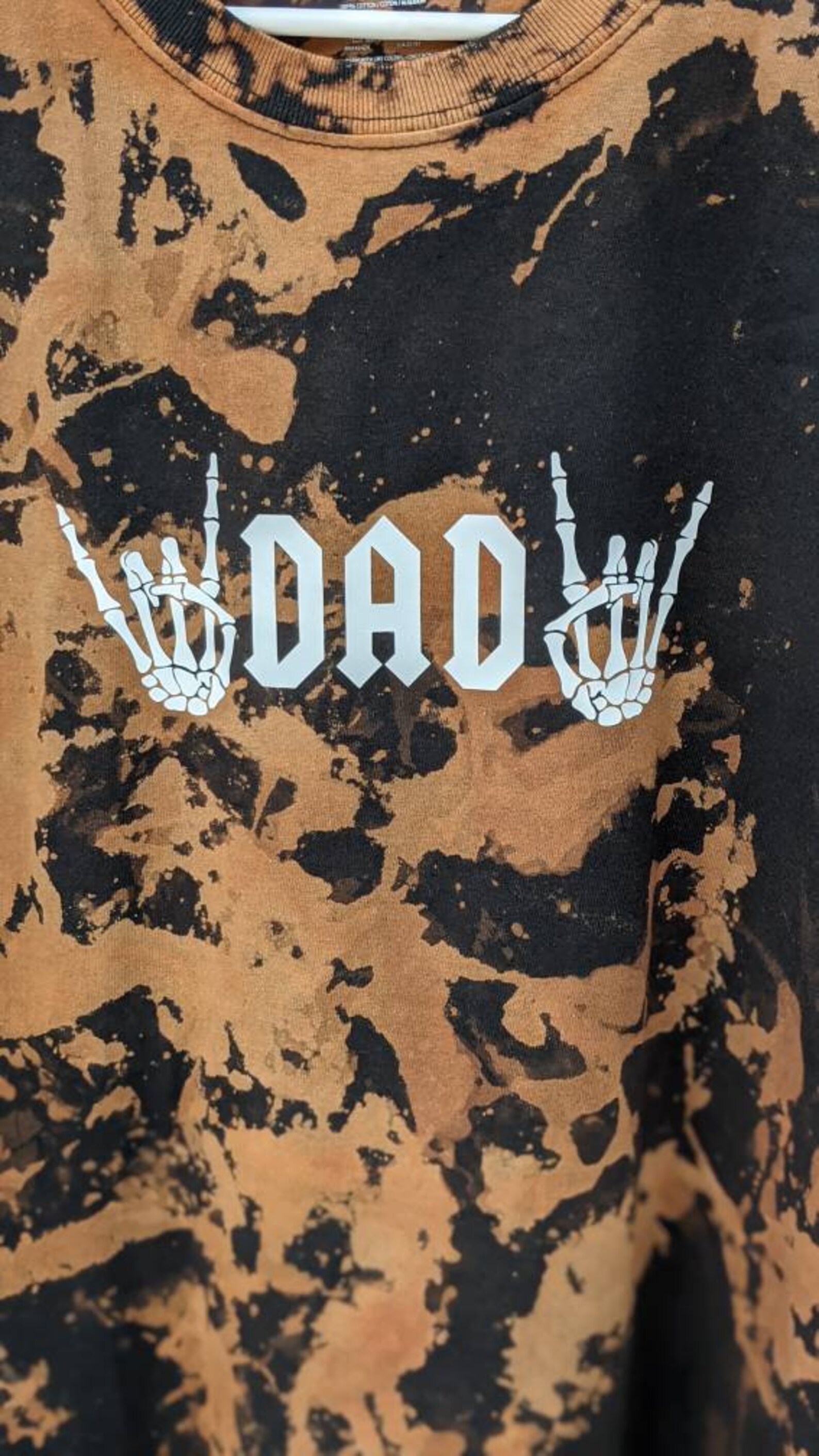 Dad Rock Tee Father Shirt Father's Day Gift Rock N Roll Tshirt Reverse ...