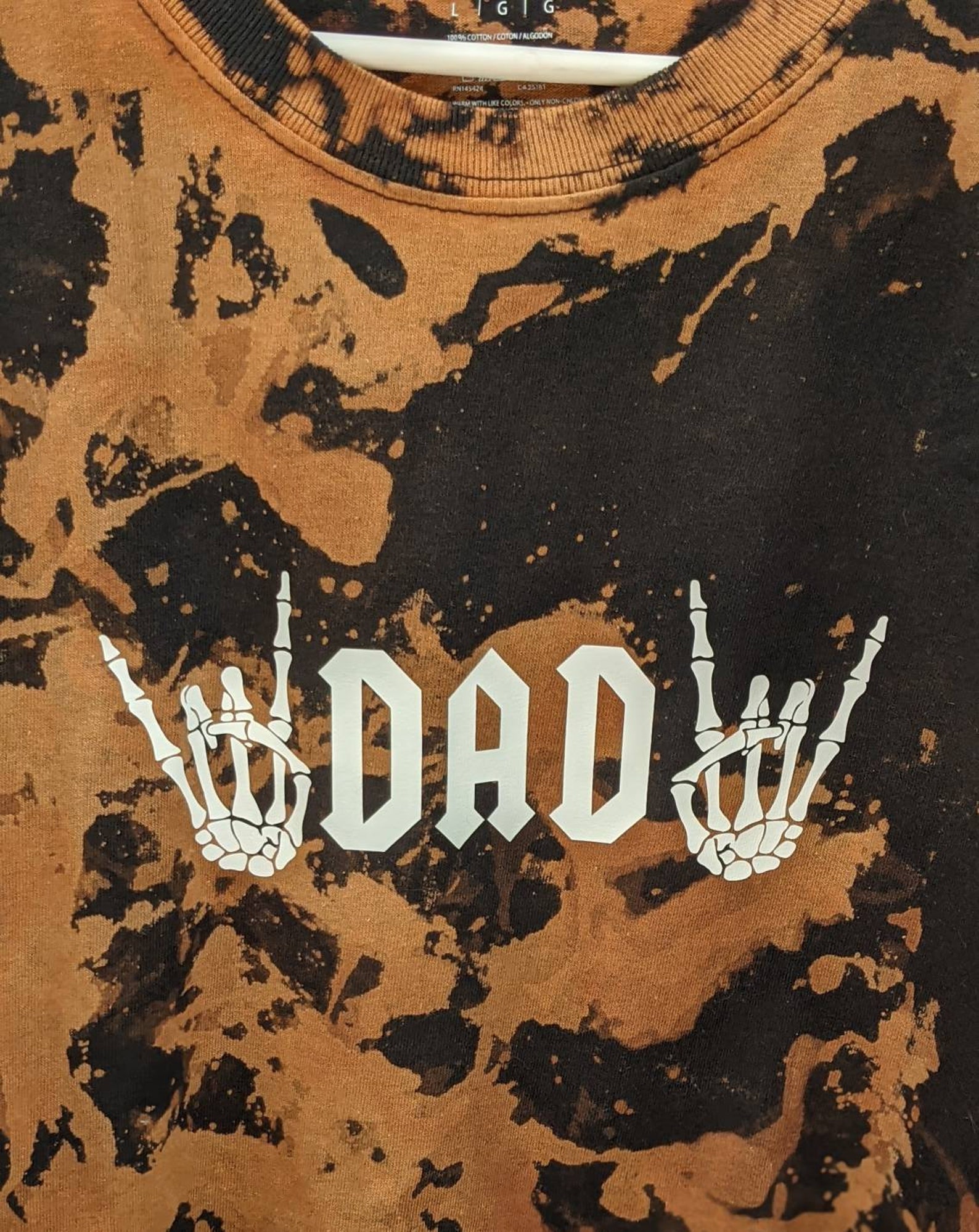 Dad Rock Tee Father Shirt Father's Day Gift Rock N Roll Tshirt Reverse ...