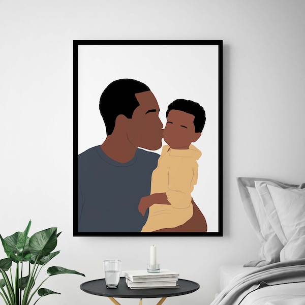 Father and Son Art - Etsy
