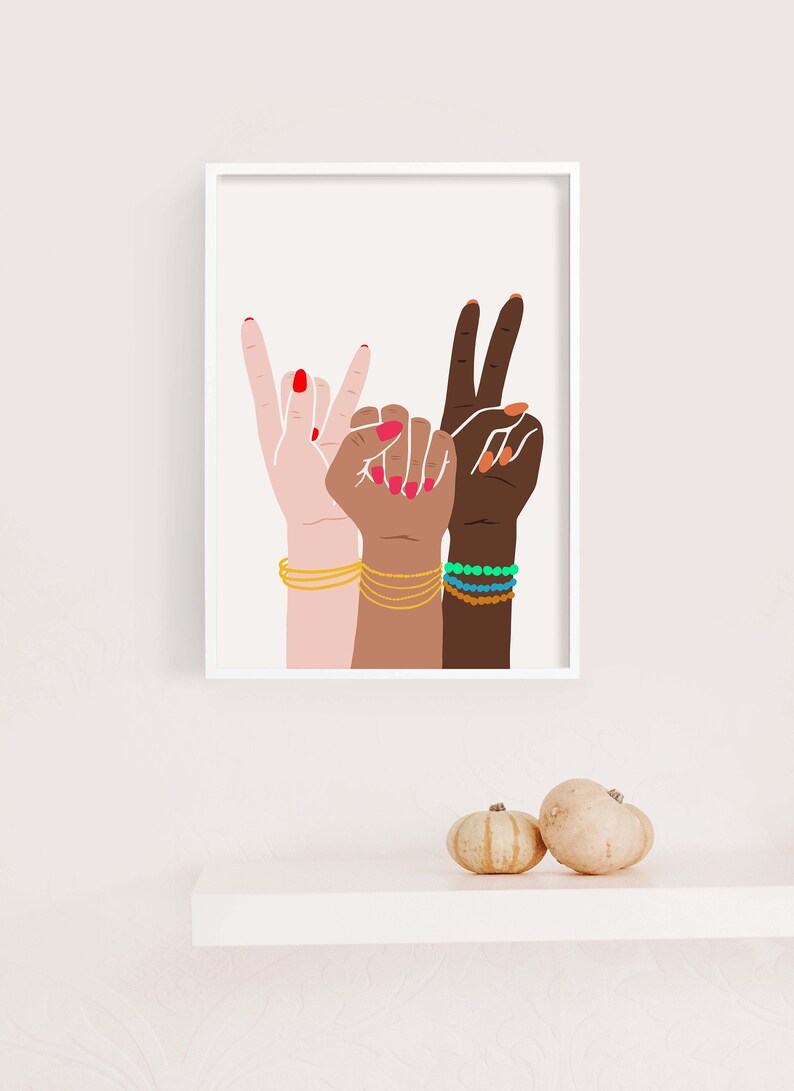 Female Empowerment Wall Art Printable Poster Equality Etsy