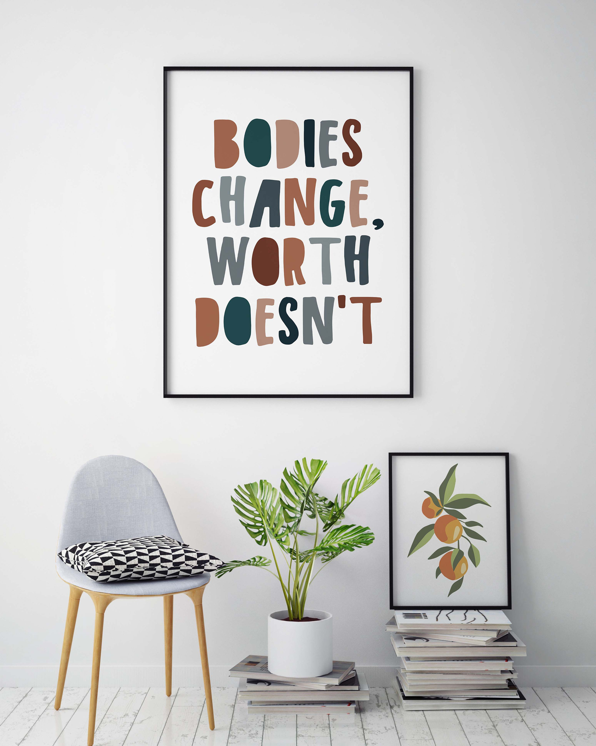 Body Positivity Wall Art DIGITAL DOWNLOAD Boho Self Love Wall Decor ...