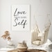 Self Affirmation Quote Art Print INSTANT DOWNLOAD Love Your Damn Self ...