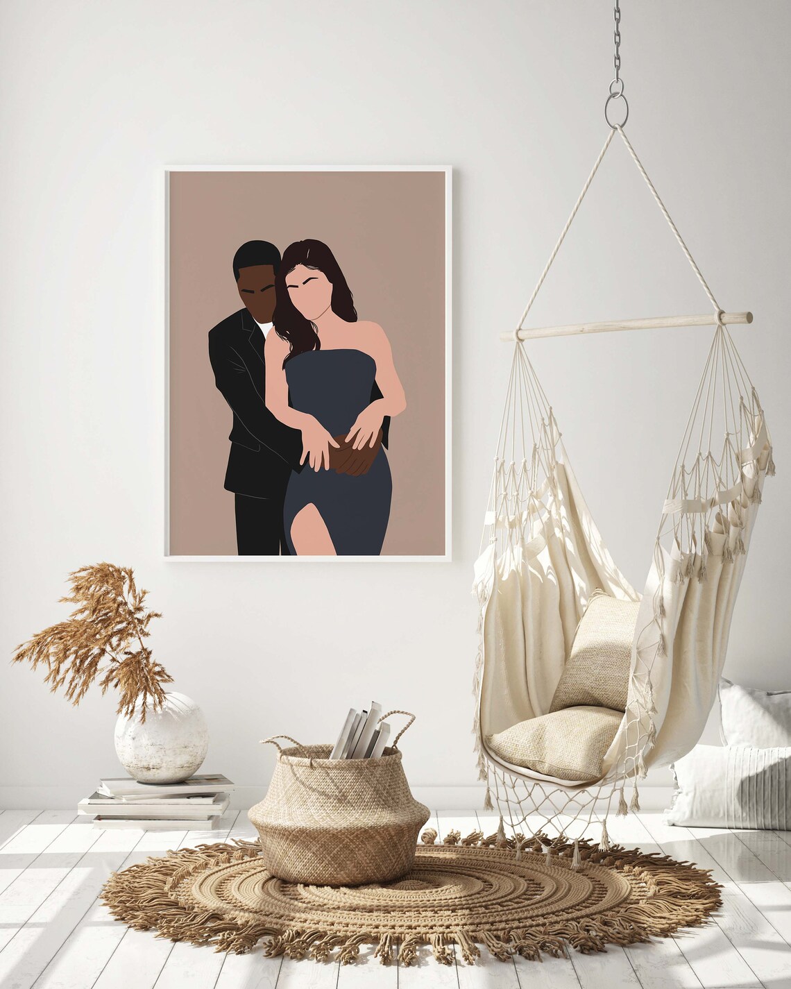 Mixed Couple Wall Art Printable Poster Biracial Couple Art - Etsy