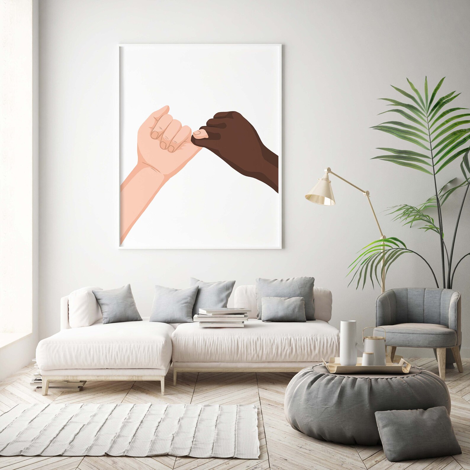 Pinky Promise Wall Art Printable Poster Equality Illustration Home ...