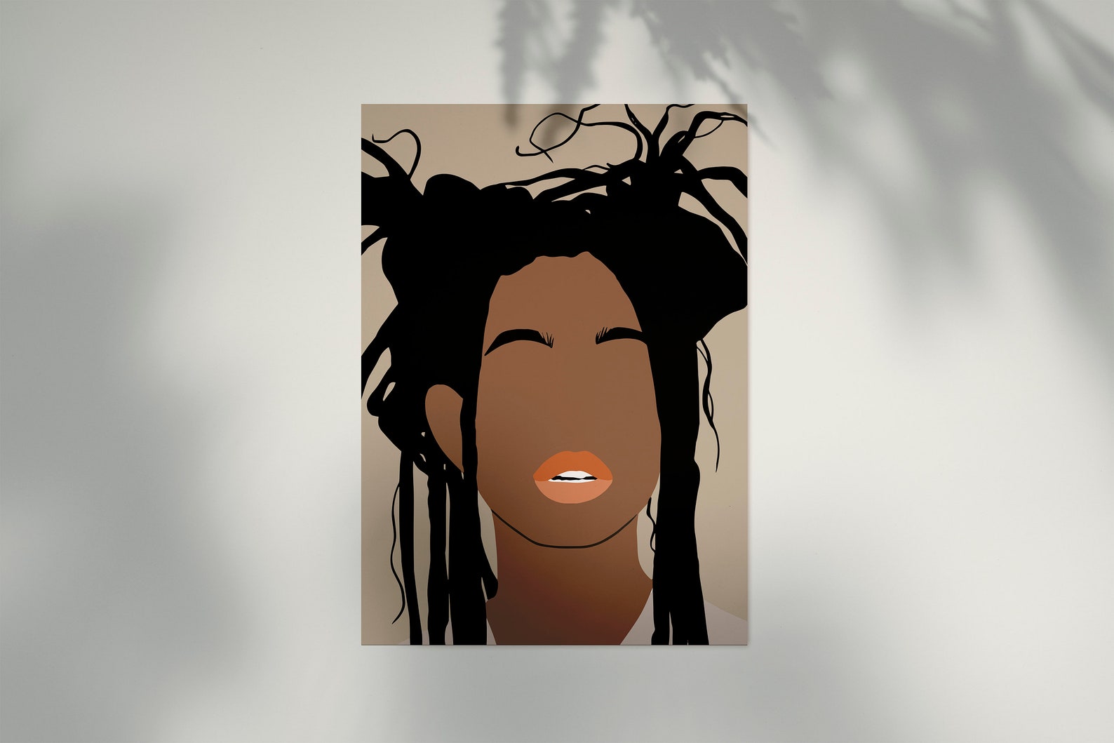 Girl With Dreadlocks Art INSTANT DOWNLOAD Black Woman Wall Art - Etsy